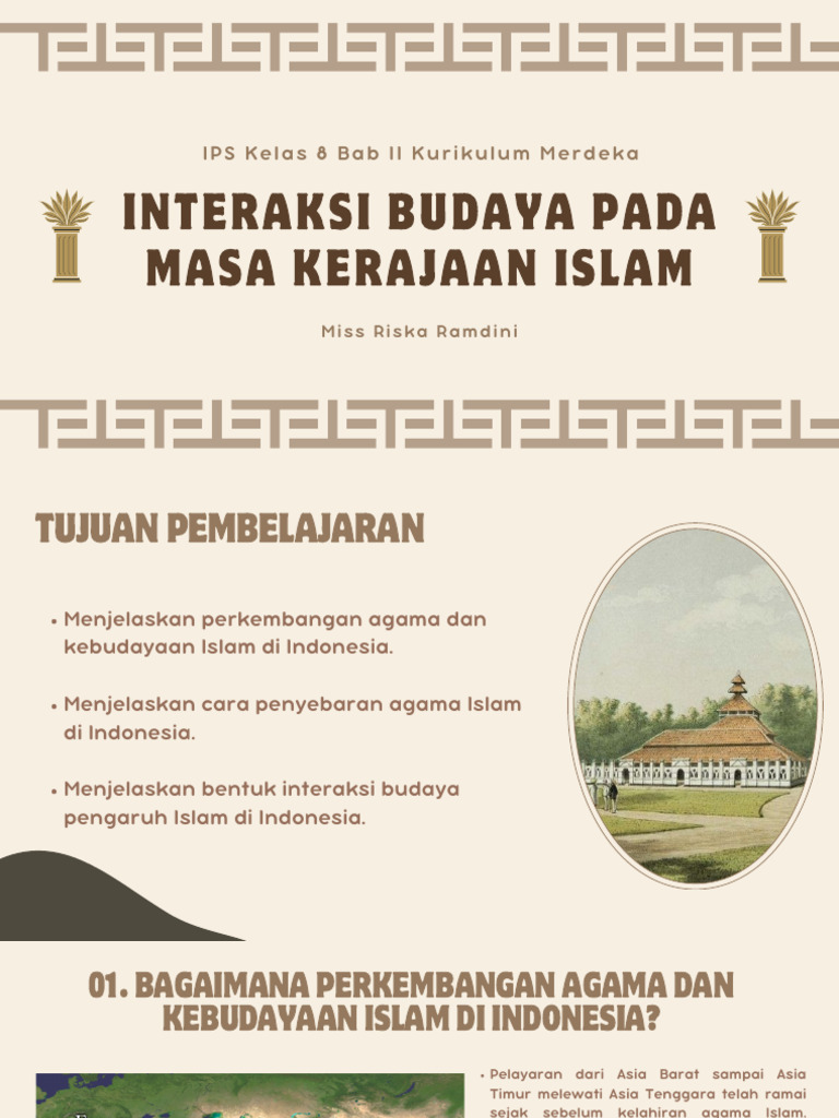 Interaksi Budaya Pada Masa Kerajaan Islam | PDF