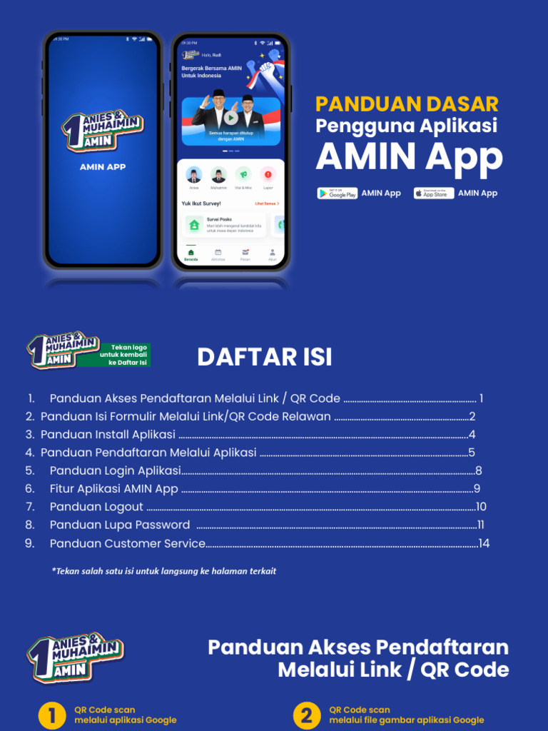 Panduan Penggunaan AMIN App-14 Des 23 | PDF