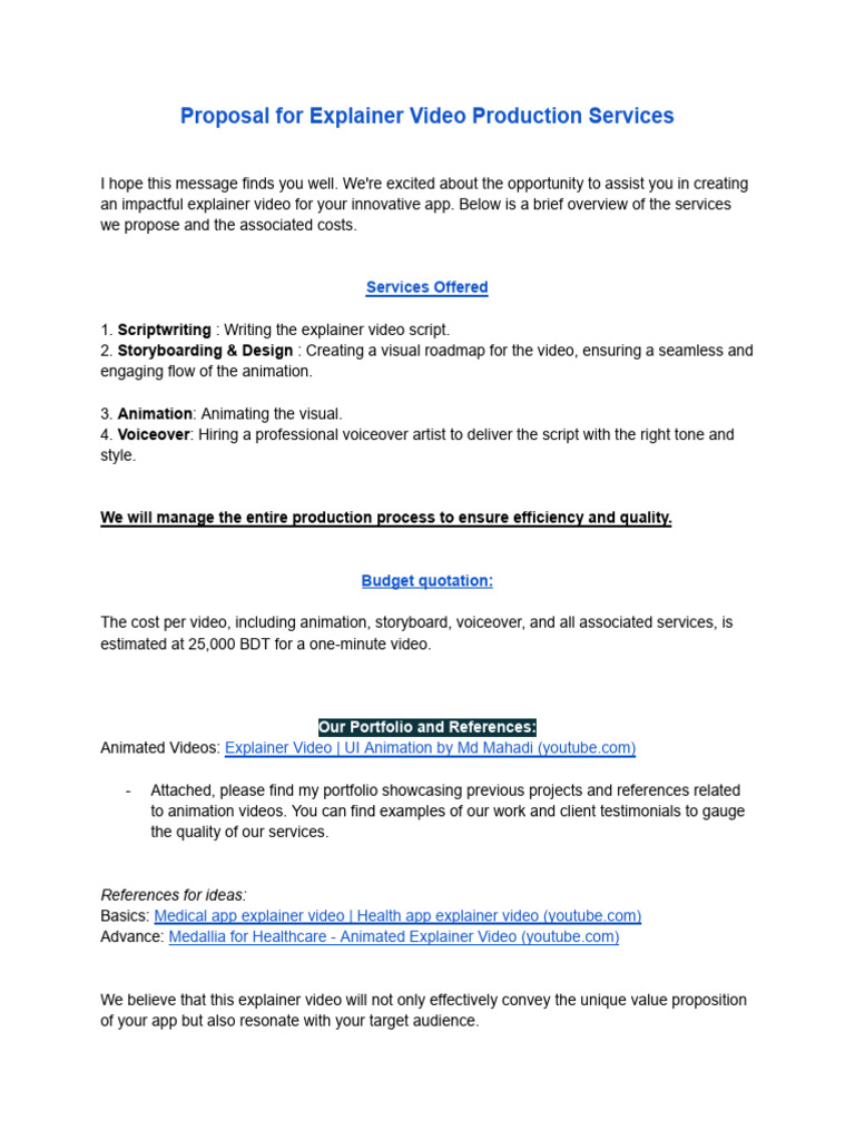 Explainer Video | PDF