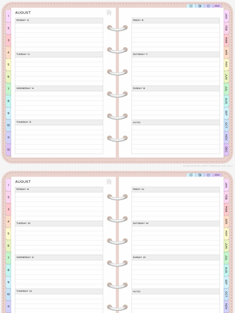 Free Planner 2024-57-70 | PDF