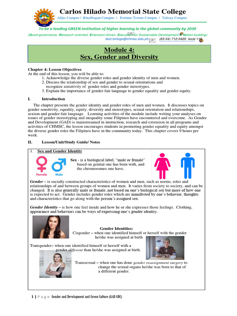 Gender Roles and Diversity Awareness | PDF | Gender | Gender Studies