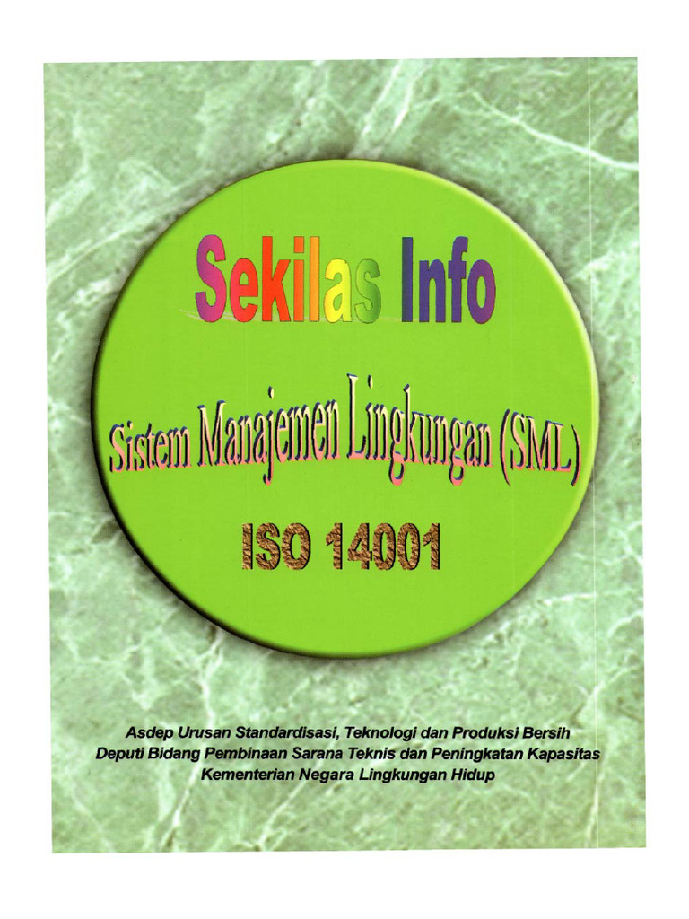 Sekilas Info Sistem Manajemen Lingkungan (SML) Iso 14001 | PDF