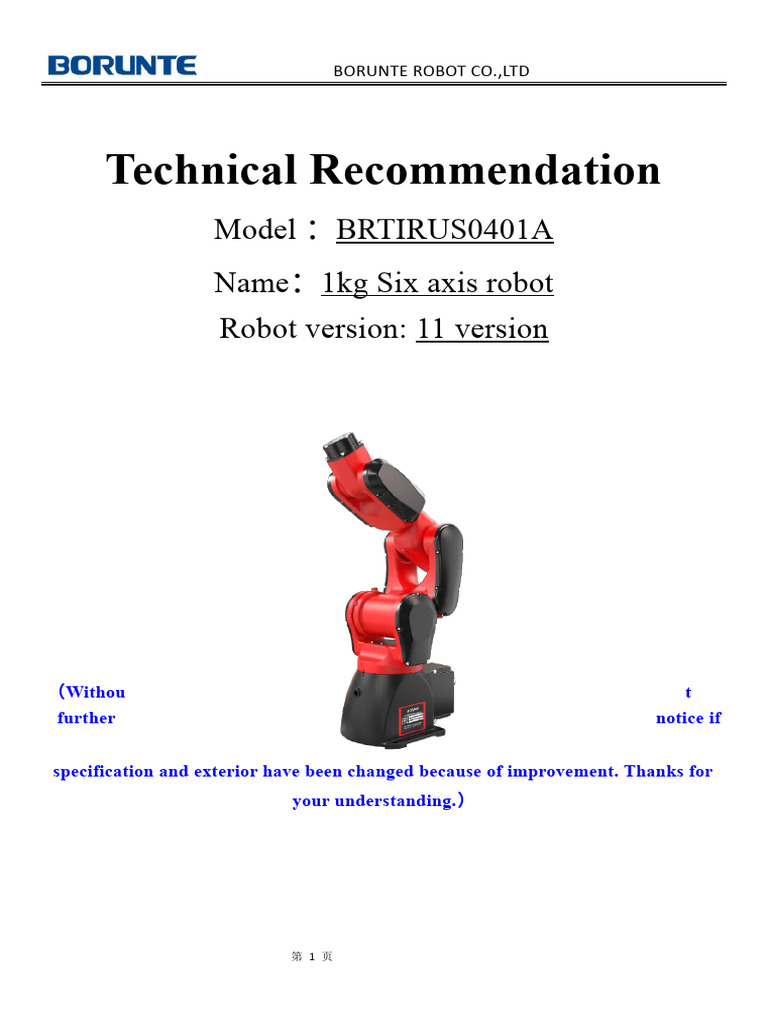 BRTIRUS0401A Robot Technical Recommendation | PDF | Secondary Sector Of The Economy ...