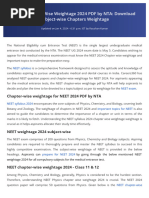 CBSE Class12 Physics Weightage 2026 Clean | PDF | Electromagnetism ...