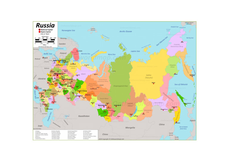 Map of Russia | PDF
