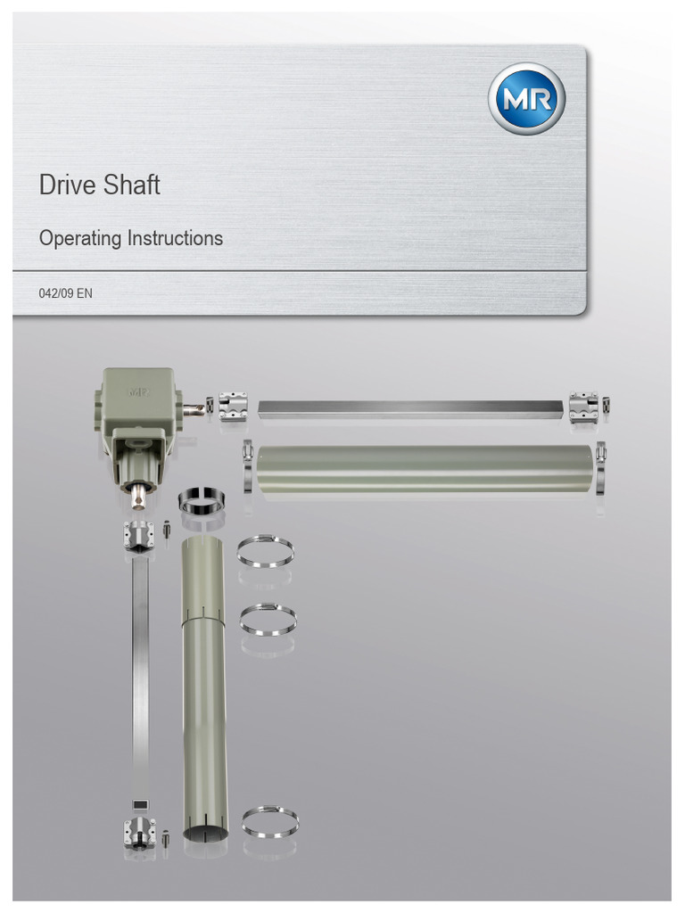 Drive Shaft Operating Instructions 042 09 en | PDF
