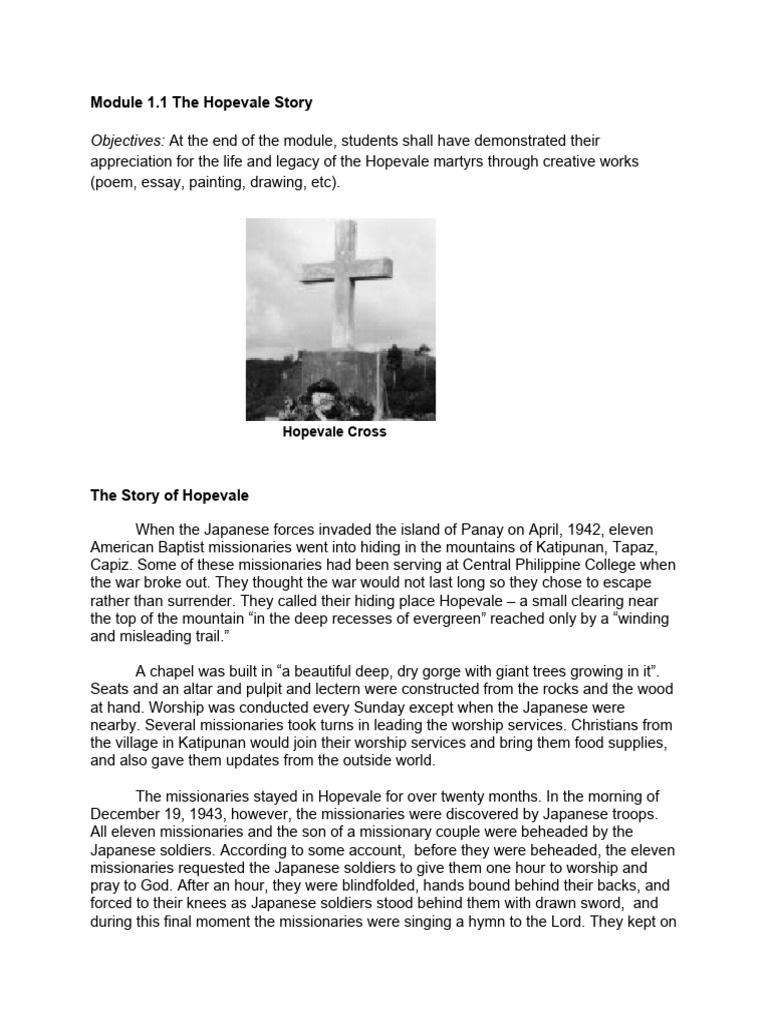 Module 1.1 the Hopevale Story Final 1 | PDF