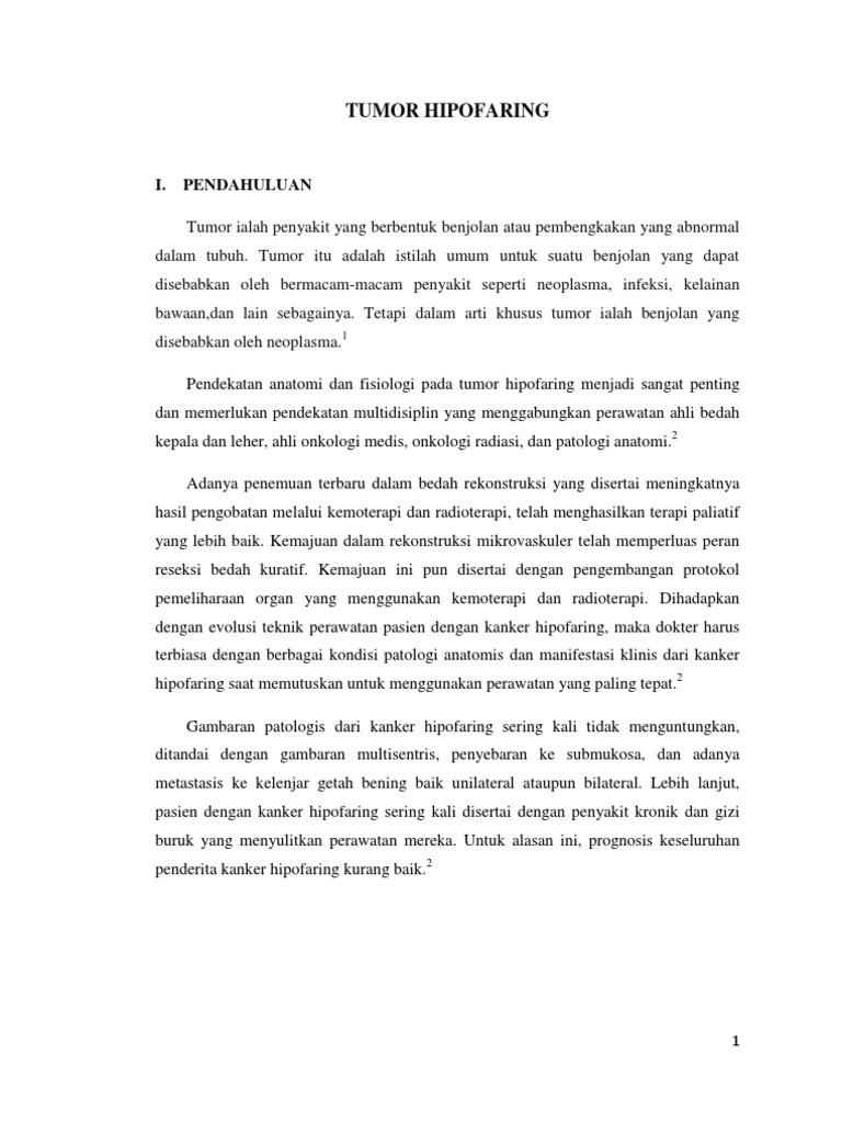 Tumor Hipofaring | PDF