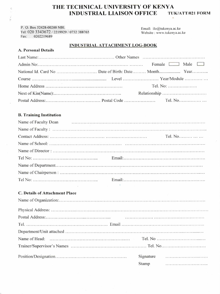 11 Attachment Log Book | PDF