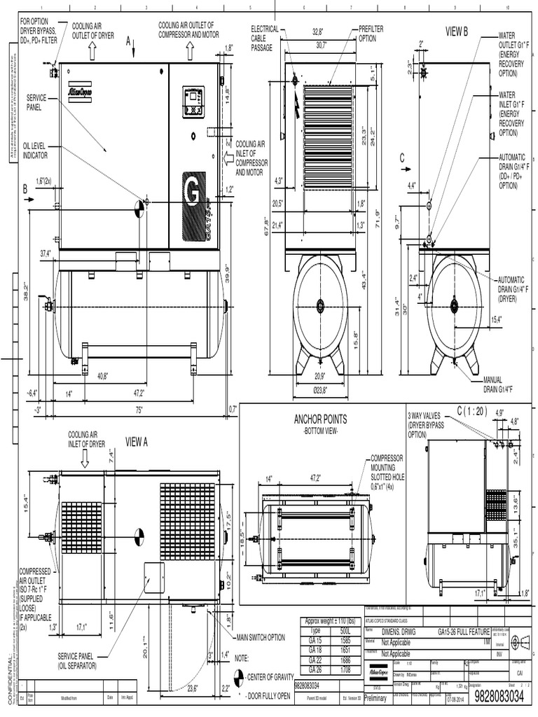 5D Dimensional Drawing Overview | PDF | Manufactured Goods | Mechanical ...