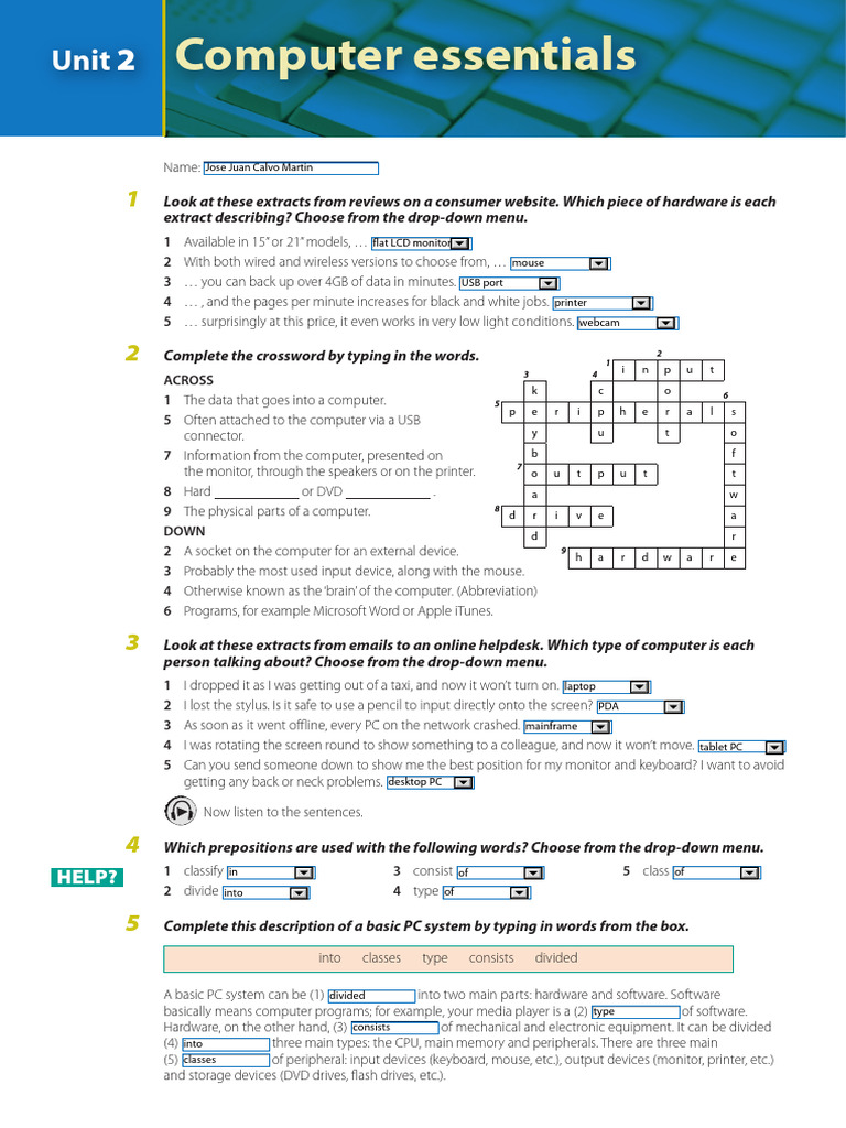 U02 Computer Essentials | PDF | Personal Computers | Computer Hardware