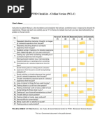 Pcl5 Scoring and Interpretation | PDF