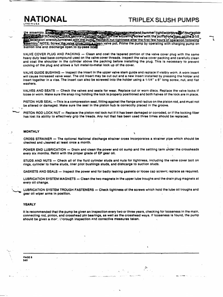 National Triplex Slush Pumps0001 | PDF