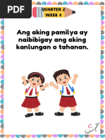 Quarter 2-Week 2 Kindergarten Worksheets | PDF