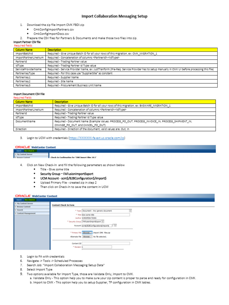 Import Collaboration Messaging Setup | PDF