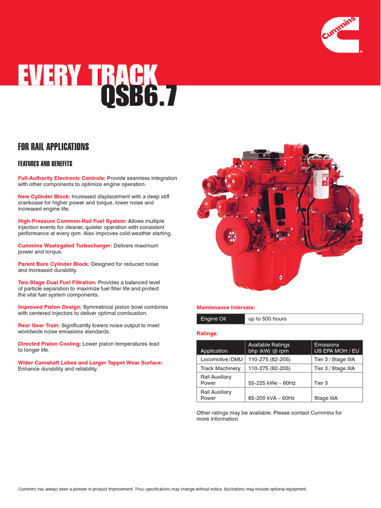 QSB6.7 Brochure | PDF | Engines | Piston