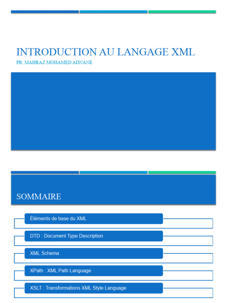 s1 XML | PDF | XML | Langage de balisage