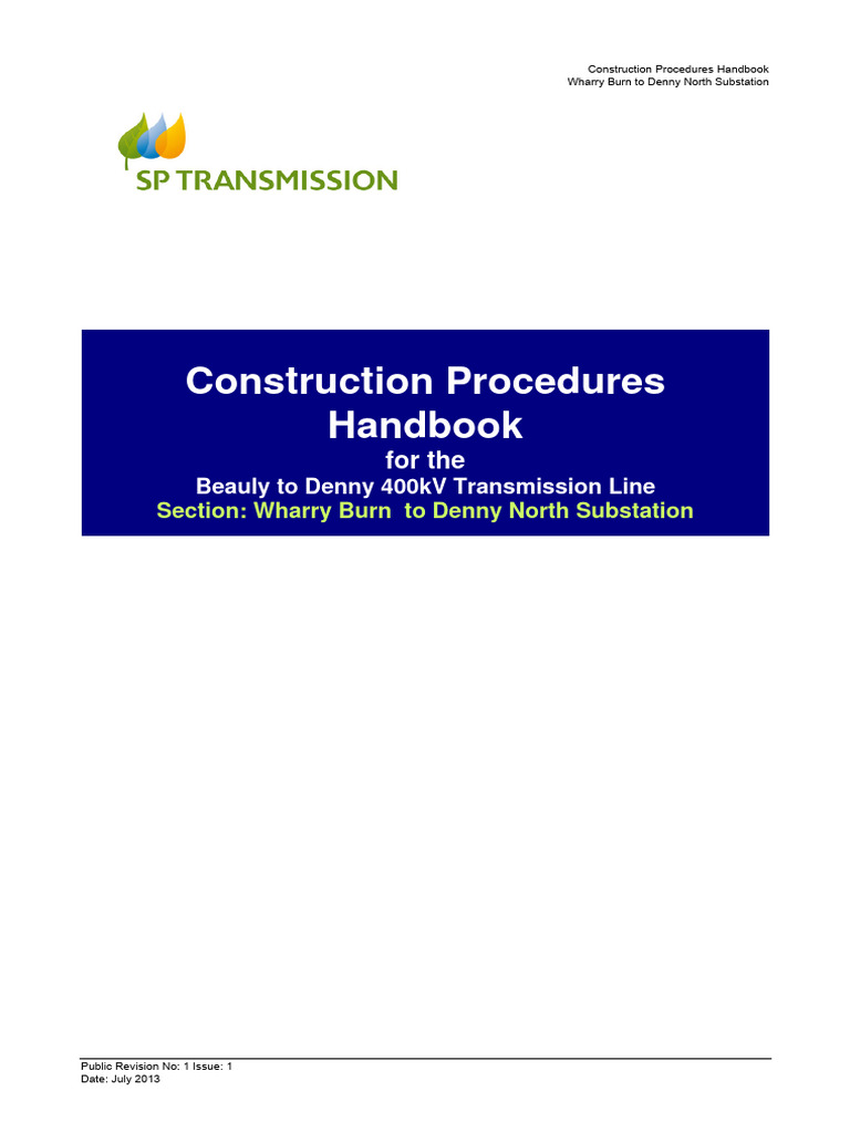 Construction Procedures Handbook | PDF | Environmental Impact Assessment