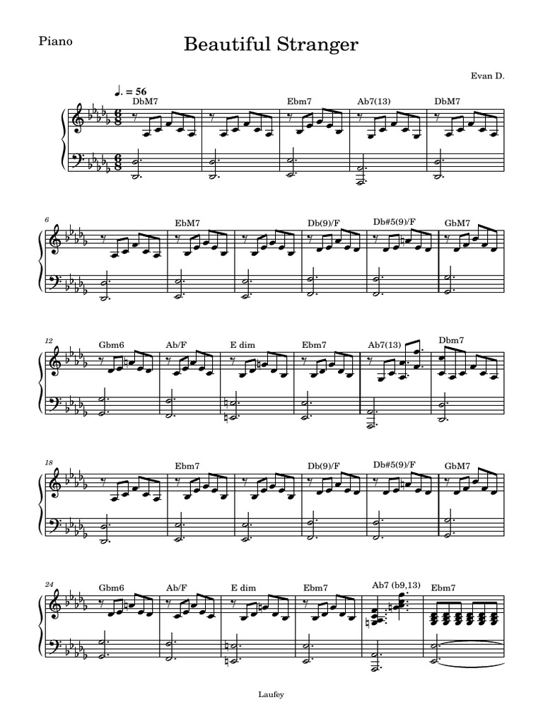 Laufey - Beautiful Stranger | PDF