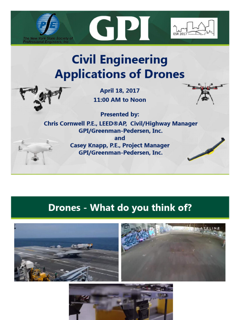 NY2020 Civil+Engineering+Applications+of+Drones1 | PDF | Technology ...