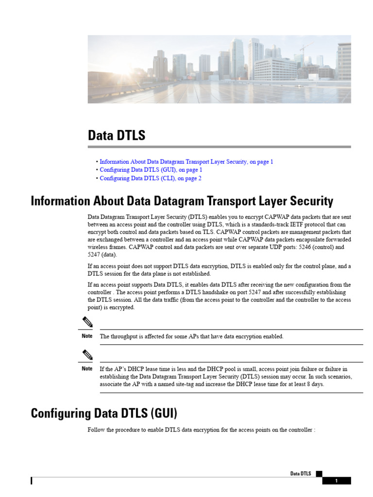 Data Dtls Pdf Transport Layer Security Wireless Access Point