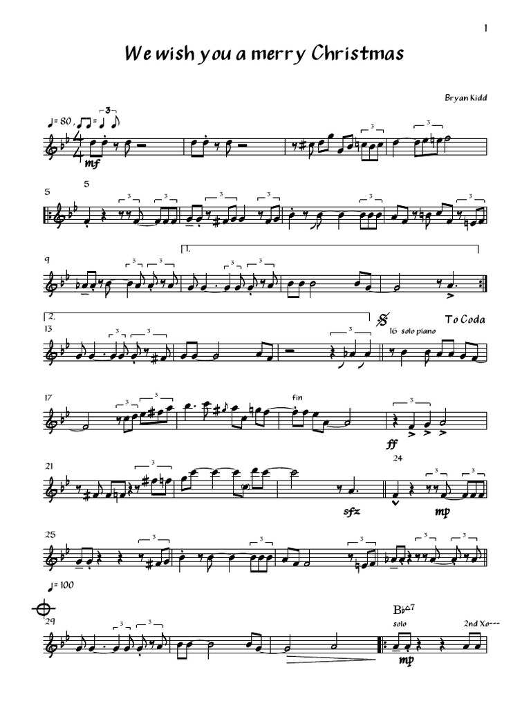 We Wish You A Merry Christmas | PDF