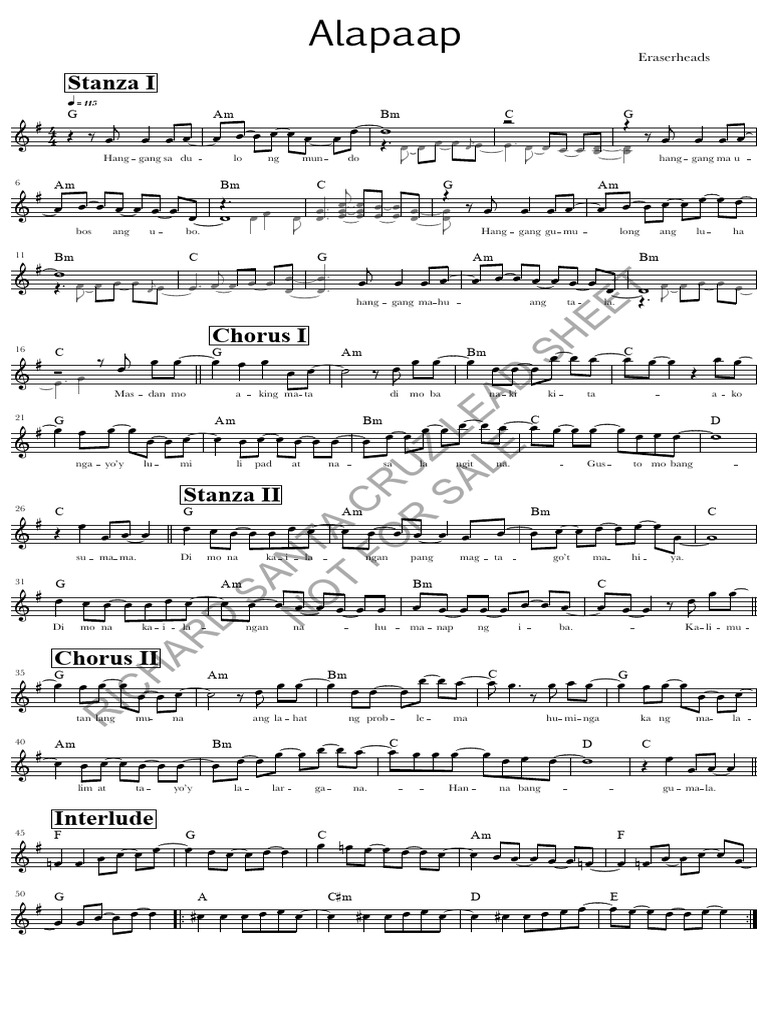 Eraserheads - Alapaap | PDF