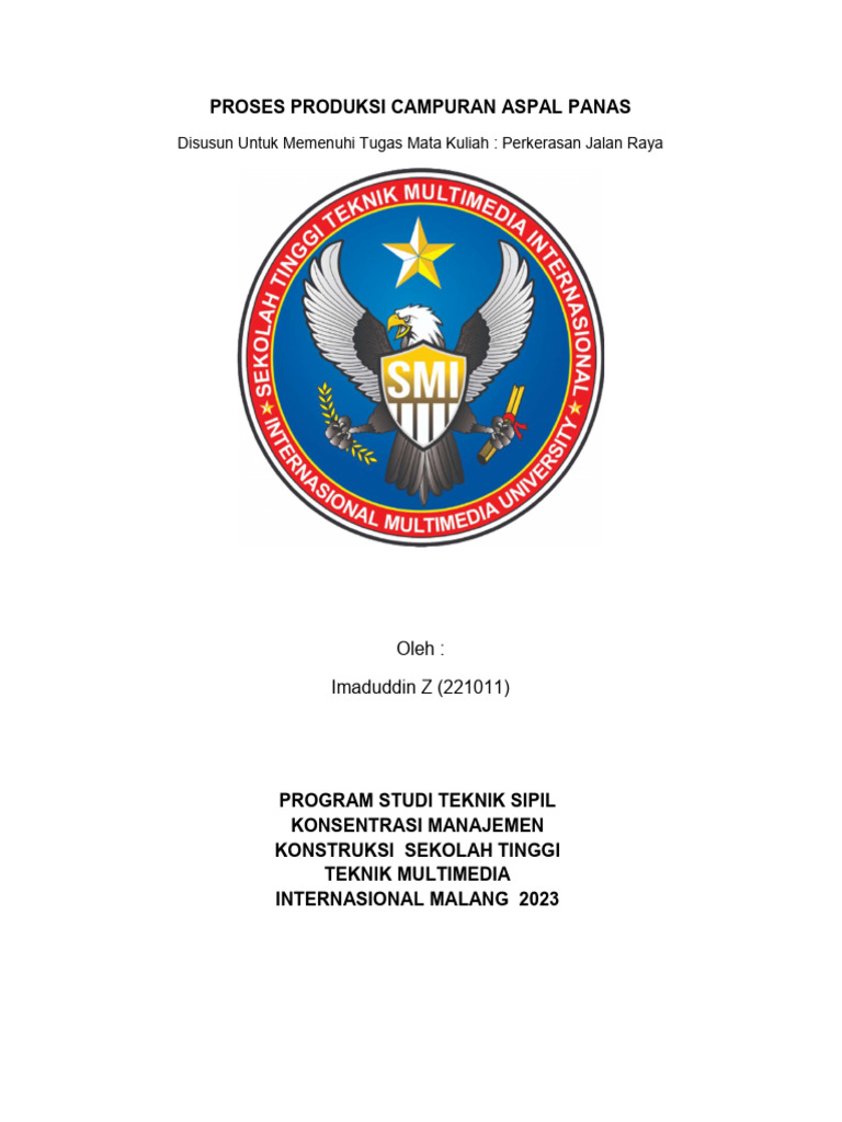 Proses Produksi Aspal Hotmix | PDF