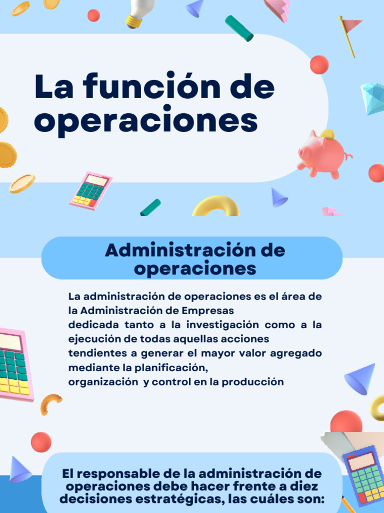 Función de Operaciones | PDF | Business | Calidad (comercial)