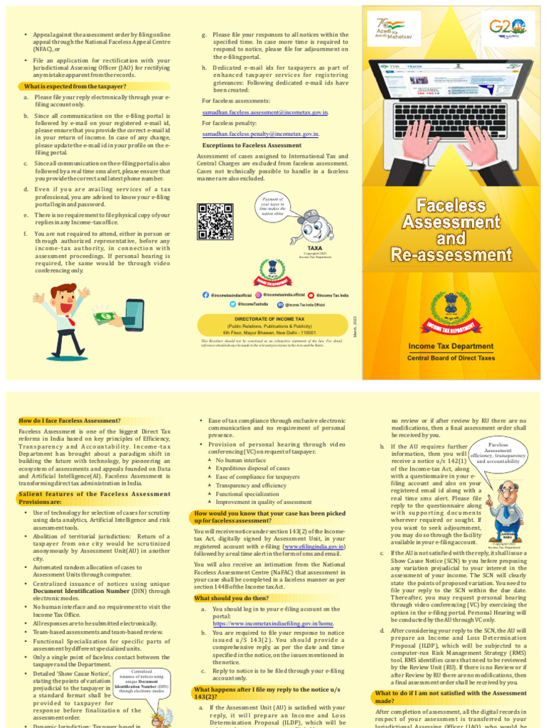 12 How Do I Face Faceless Assessment - English | Download Free PDF ...