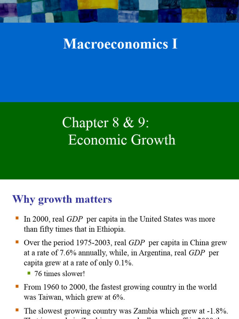 Chap 8 | Download Free PDF | Economic Growth | Production Function