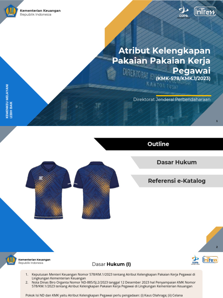 Atribut Kelengkapan Pakaian Kerja Kemenkeu 2024 | PDF | Pengelolaan ...