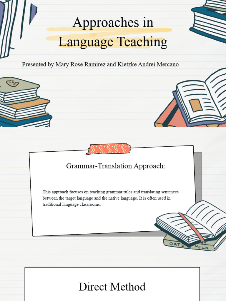 Approaches in Language Teaching PPT Mary Rose A. Ramirez | PDF | Second ...