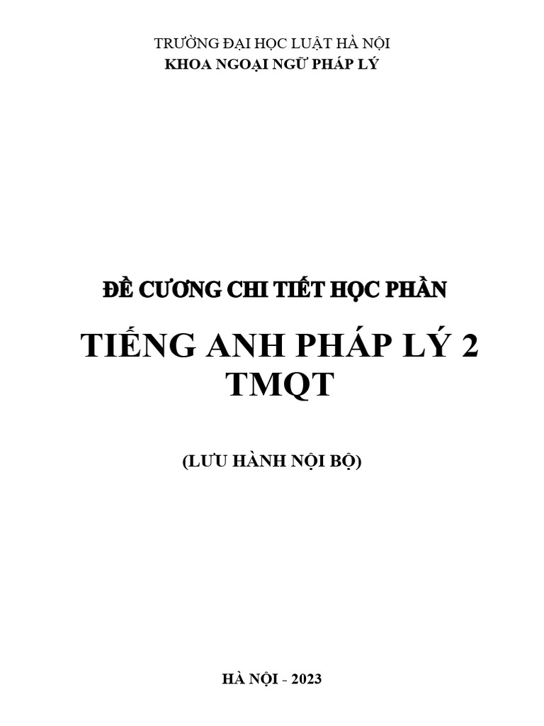 ĐCMH Tapl2 TMQT 3TC K47 | PDF