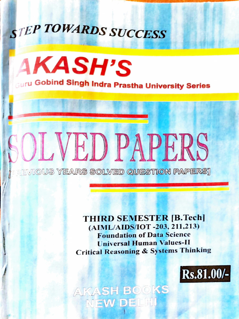 Foundation of Data Science AAKASH | PDF | Cluster Analysis | Data Analysis