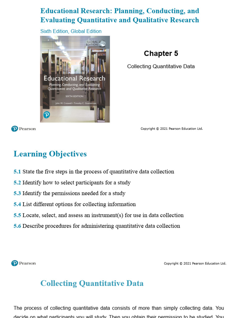 Chapter 8 Collecting Quantitative Data | PDF | Sampling (Statistics ...