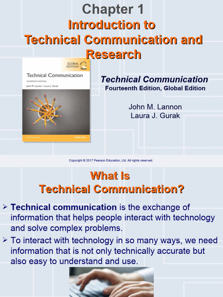 Chapter 1 Introduction To Technical Communication and Research | PDF ...