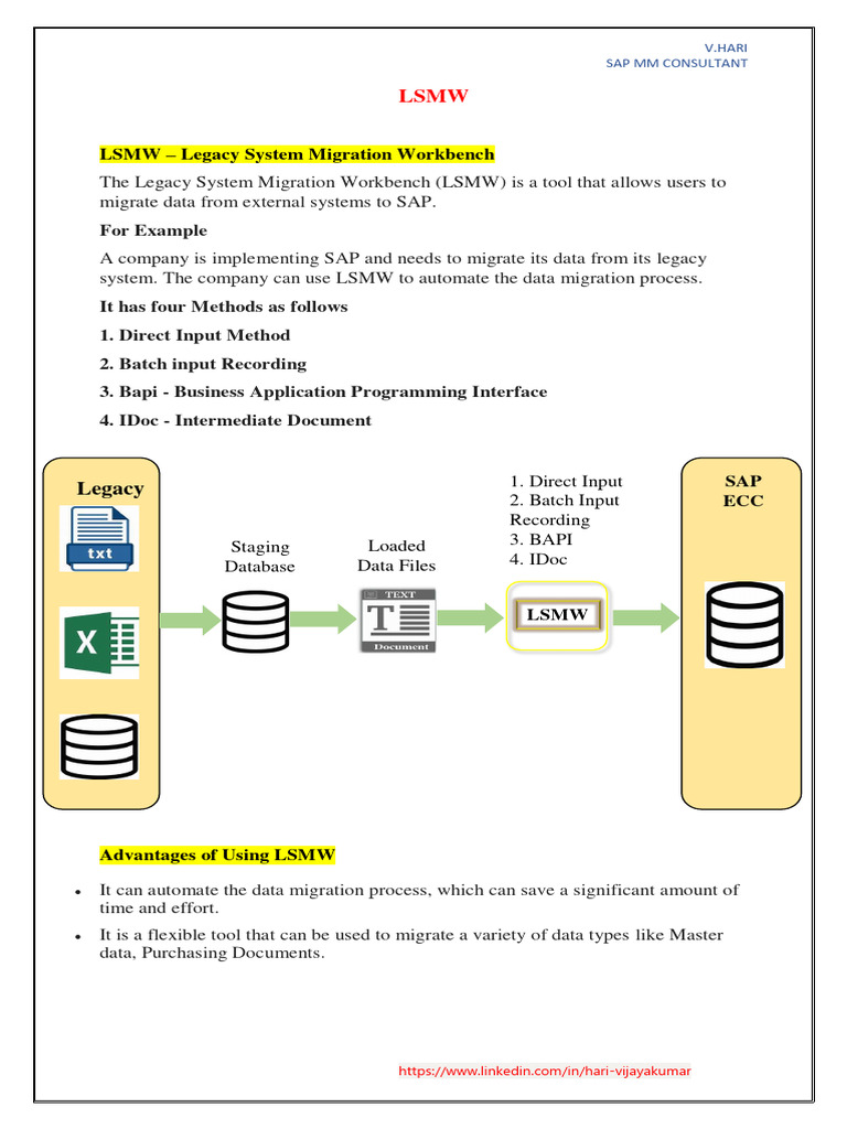 LSMW | PDF | Computing | Information Technology