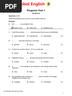 GE 7 Test Answers | PDF | English Language | Word