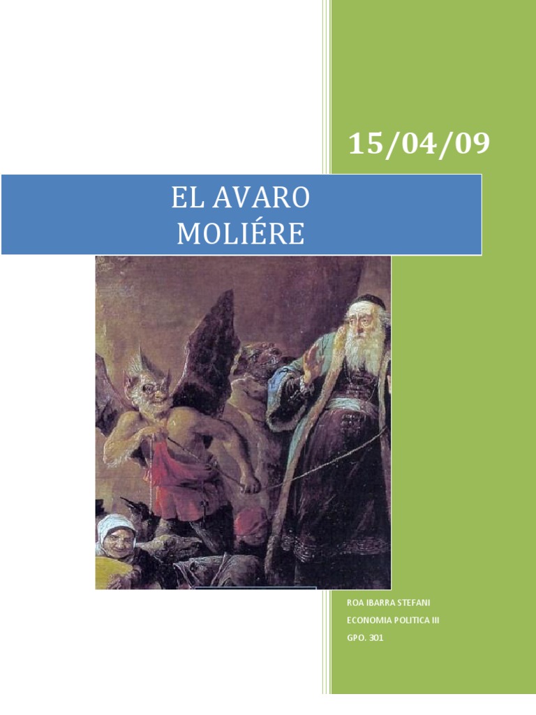 El Avaro | PDF | Fábula | Autor