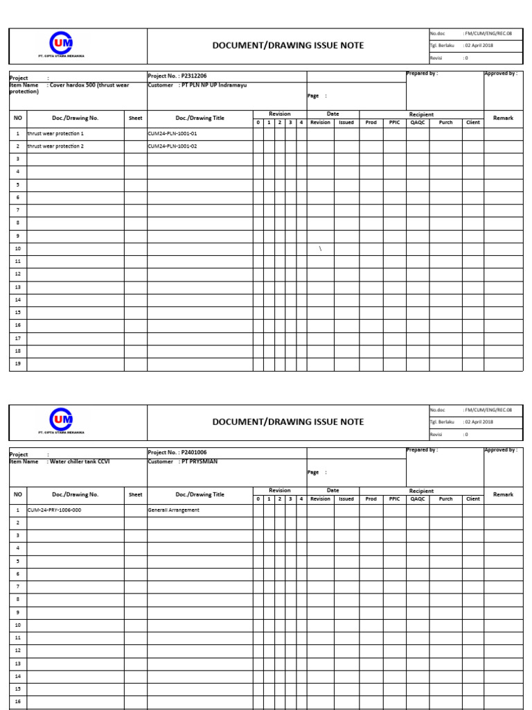 Transmittal Form 2024 | PDF