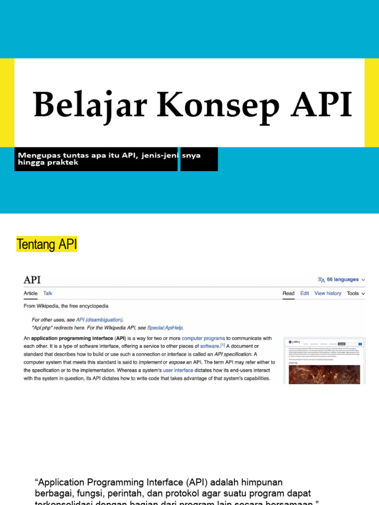 Belajar Konsep API | PDF