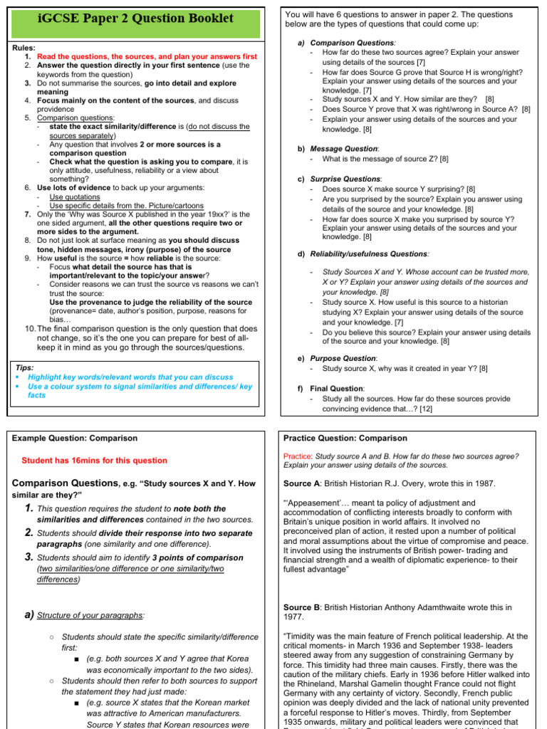 How to answer Paper 2 | PDF