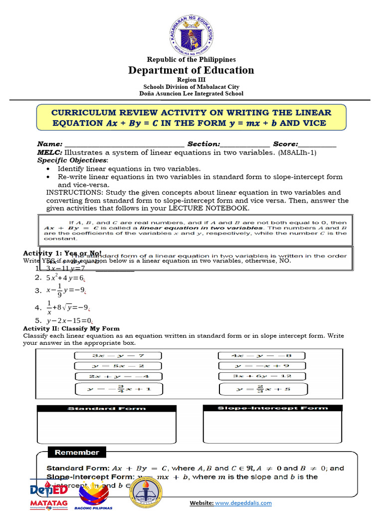 Modular Activity | PDF | Mathematical Objects | Equations
