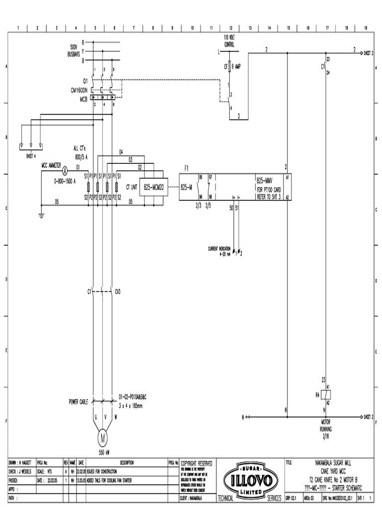 AB Motor Protection Relay Drawing | PDF