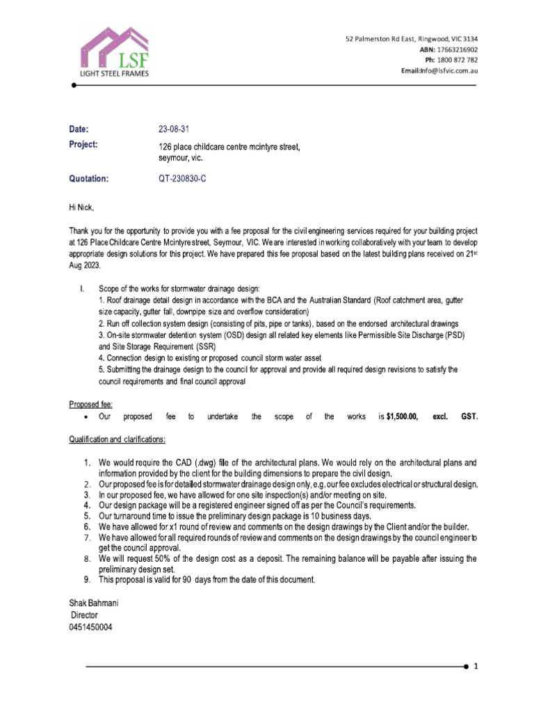 230830-QT-Storm Water Drainage Engineering-1 | PDF