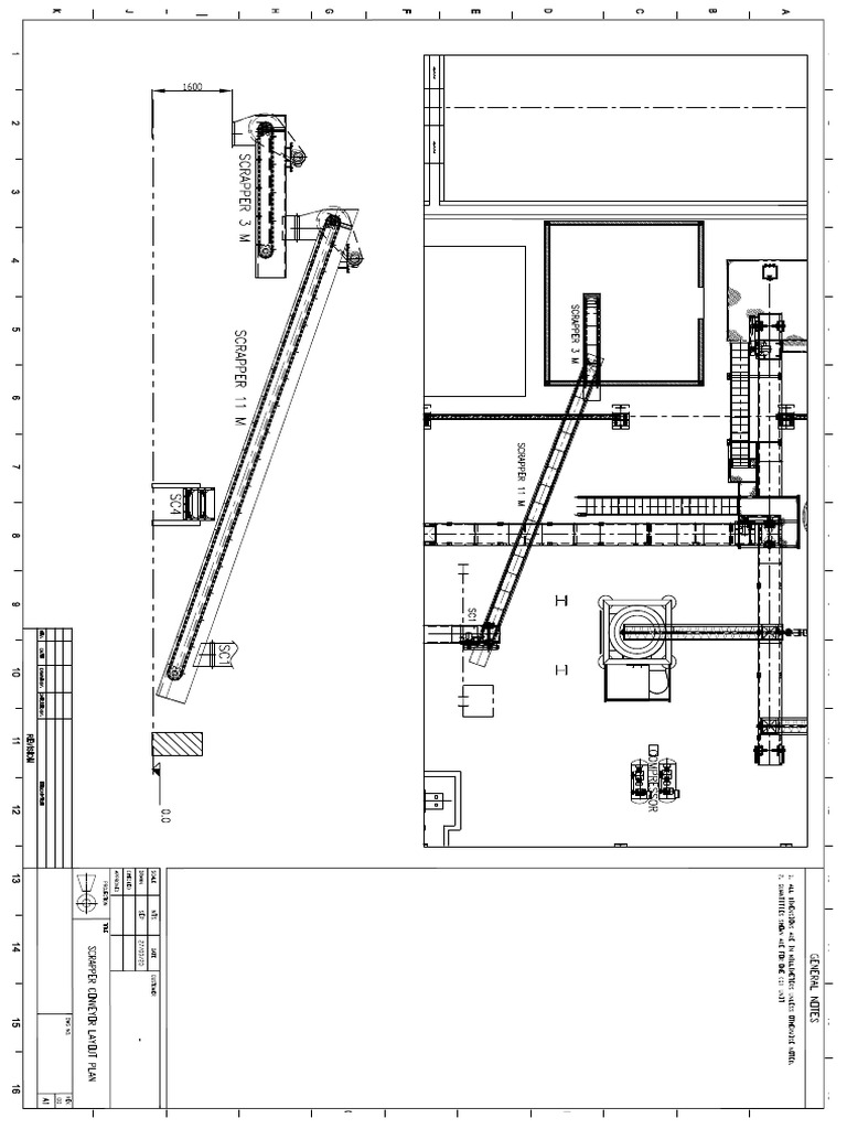 Ash Scrapper Conveyor Layout Rev.00 | PDF