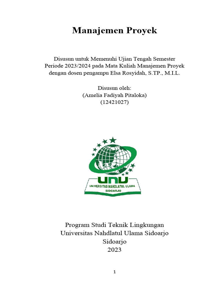 UTS - Amelia Fadiyah Pitaloka - Manpro - tl21 | PDF