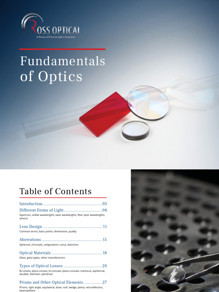Fundamentals Of Optics Guide Pdf Optics Light