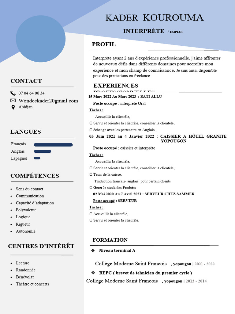 CV Kader | PDF